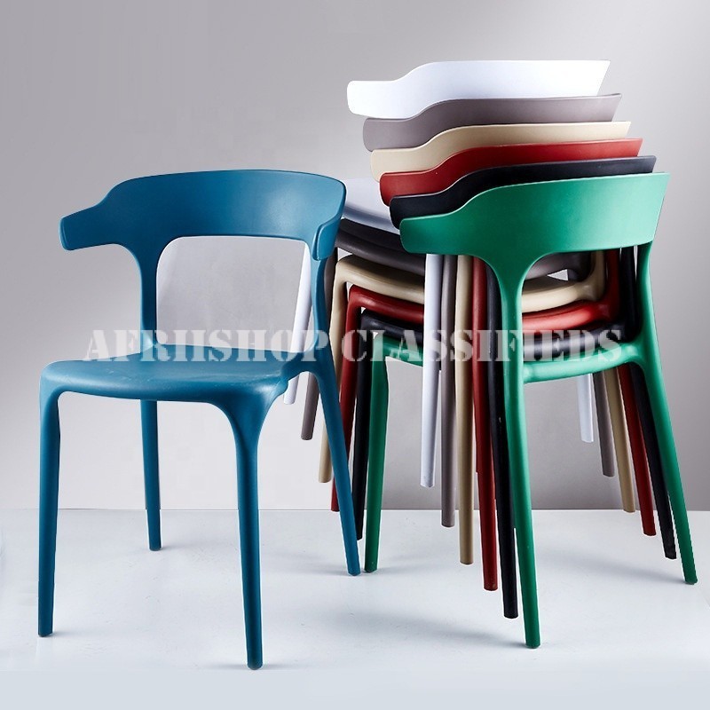 Home Chair; Stackable Plastic Chair for Outdoor Parties, Dining, and ...