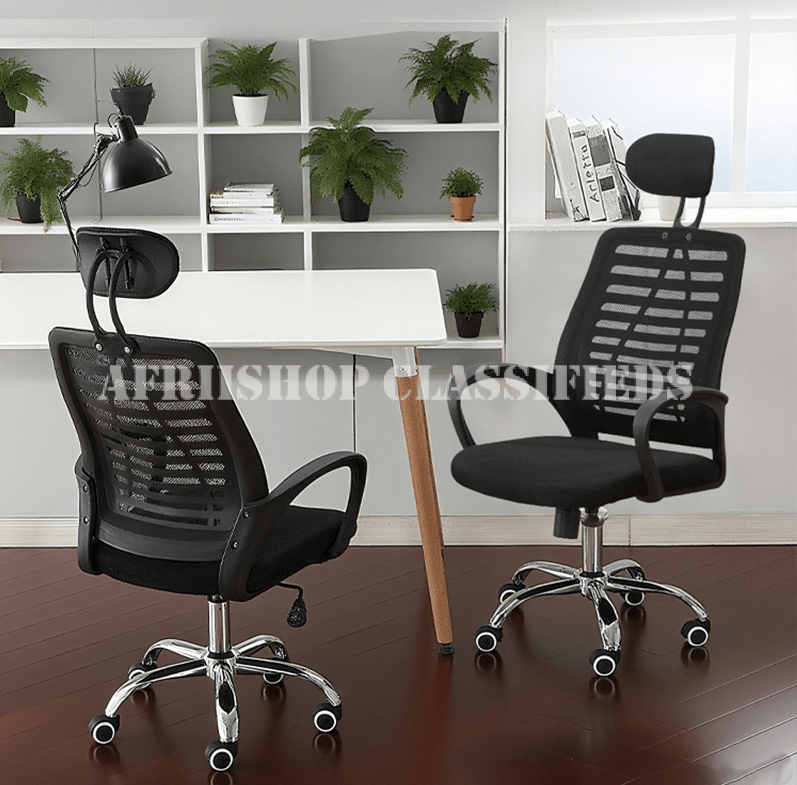 Office Chair; Mesh Fabric Swivel Metal Frame Office Chair – Afriishop ...