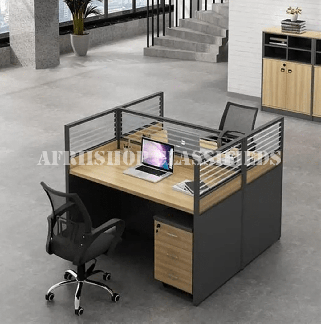 Office Workstation; MDF Cubic 2 Way Office Workstation Desk – Afriishop ...