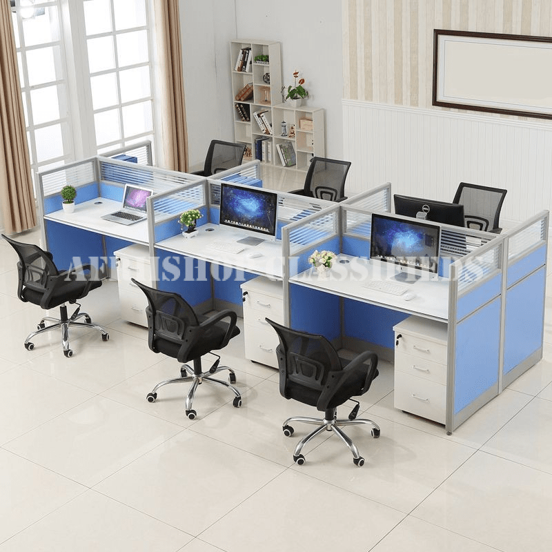 6-Panel Office Workstation Modular Desk System for Modern Offices ...