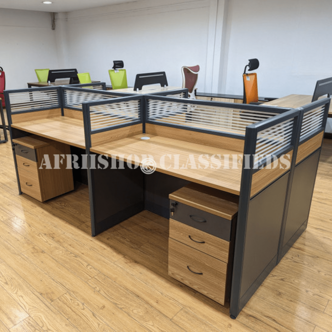 Office Workstation; Four Compartments Office Workstation - Afriishop ...